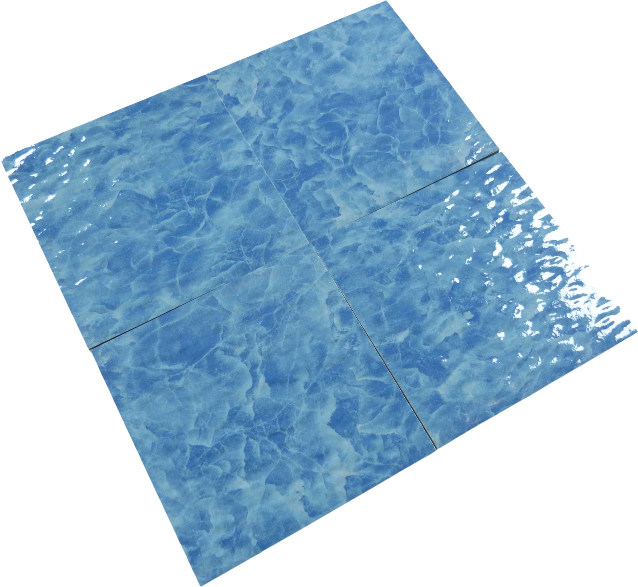 Alps Blue 6x6 Glossy Porcelain Tile | Oasis Tile