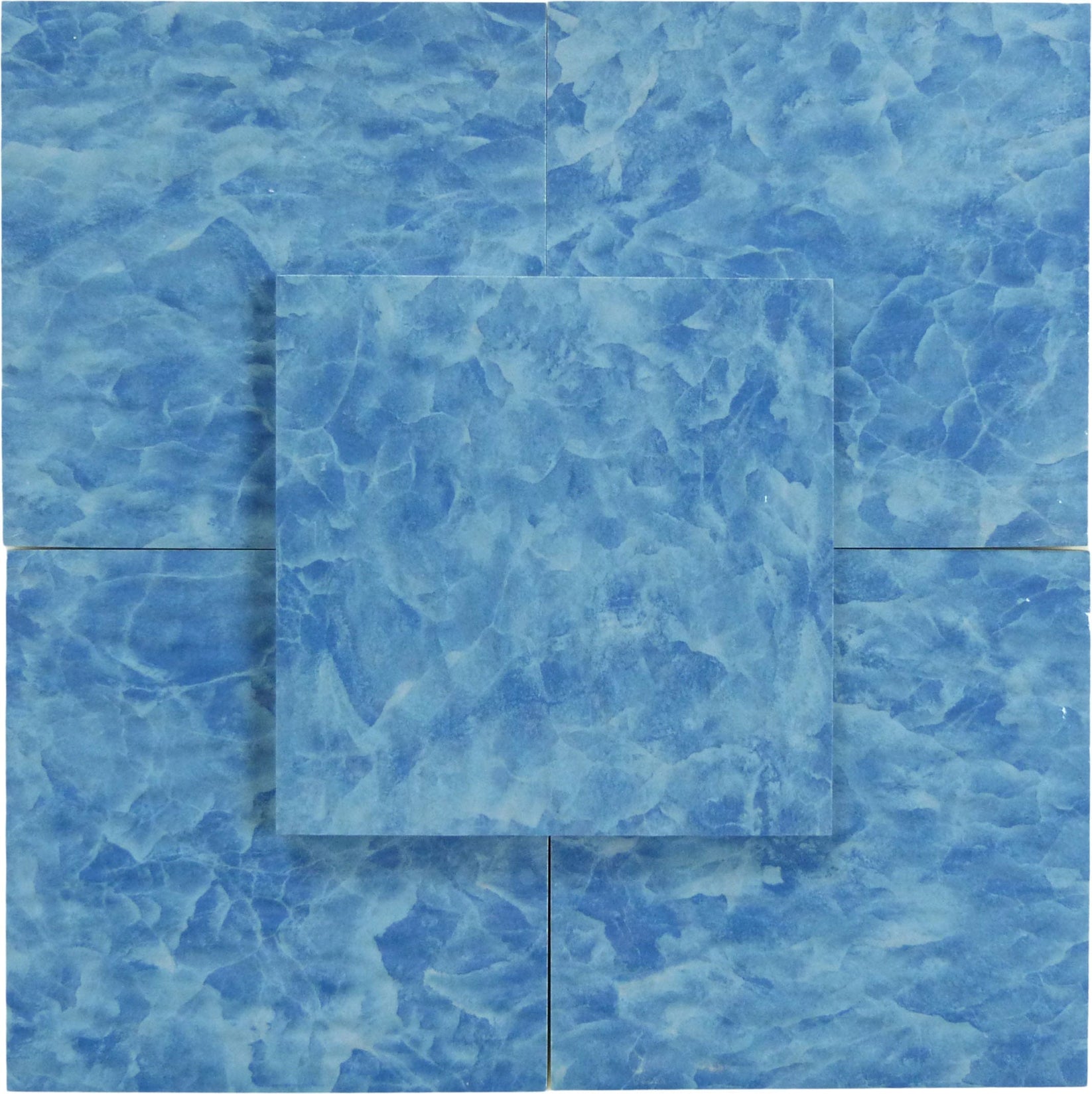 Alps Blue 6x6 Glossy Porcelain Tile | Oasis Tile
