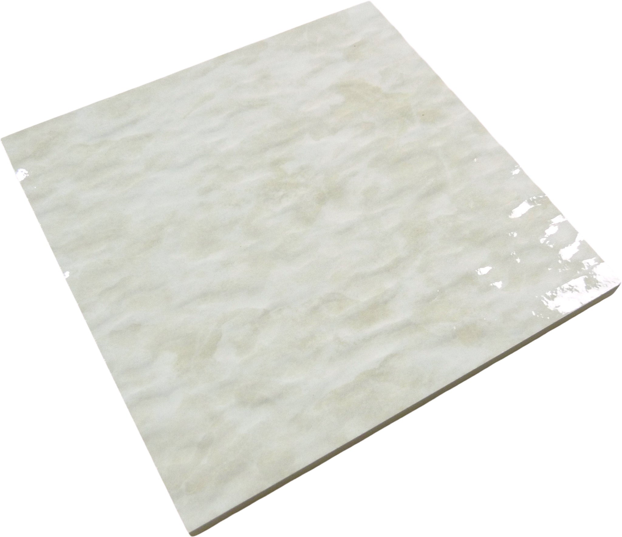 Alps Ice White 6x6 Glossy Porcelain Tile | Oasis Tile