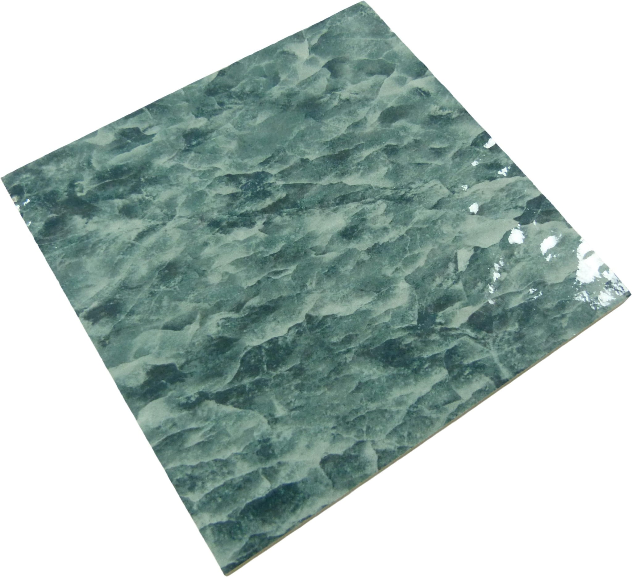 Alps Marine Green 6x6 Glossy Porcelain Tile | Oasis Tile