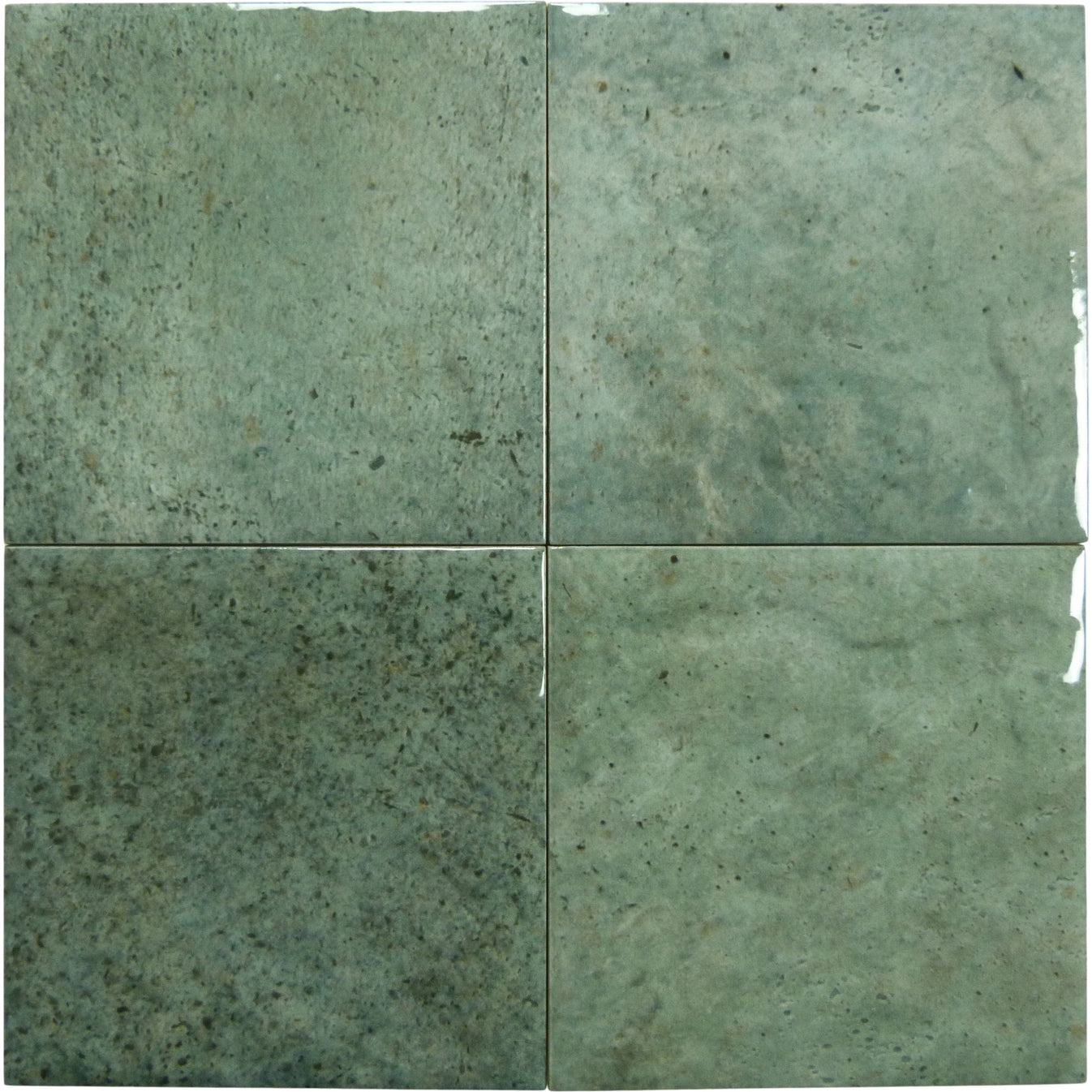 Bali Stone Green 6x6 Glossy Porcelain Tile | Oasis Tile