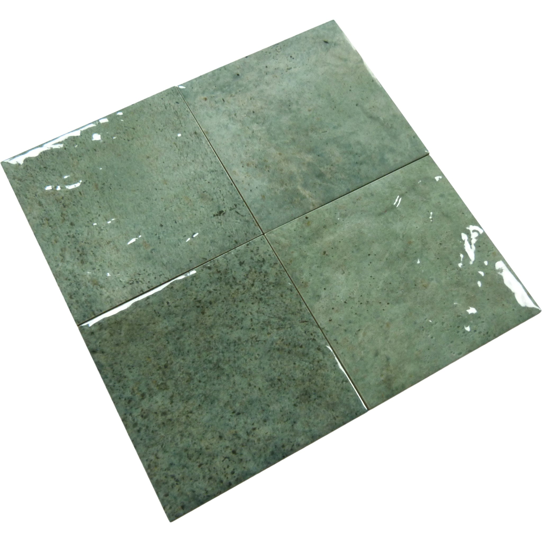 Bali Stone Green 6x6 Glossy Porcelain Tile | Oasis Tile