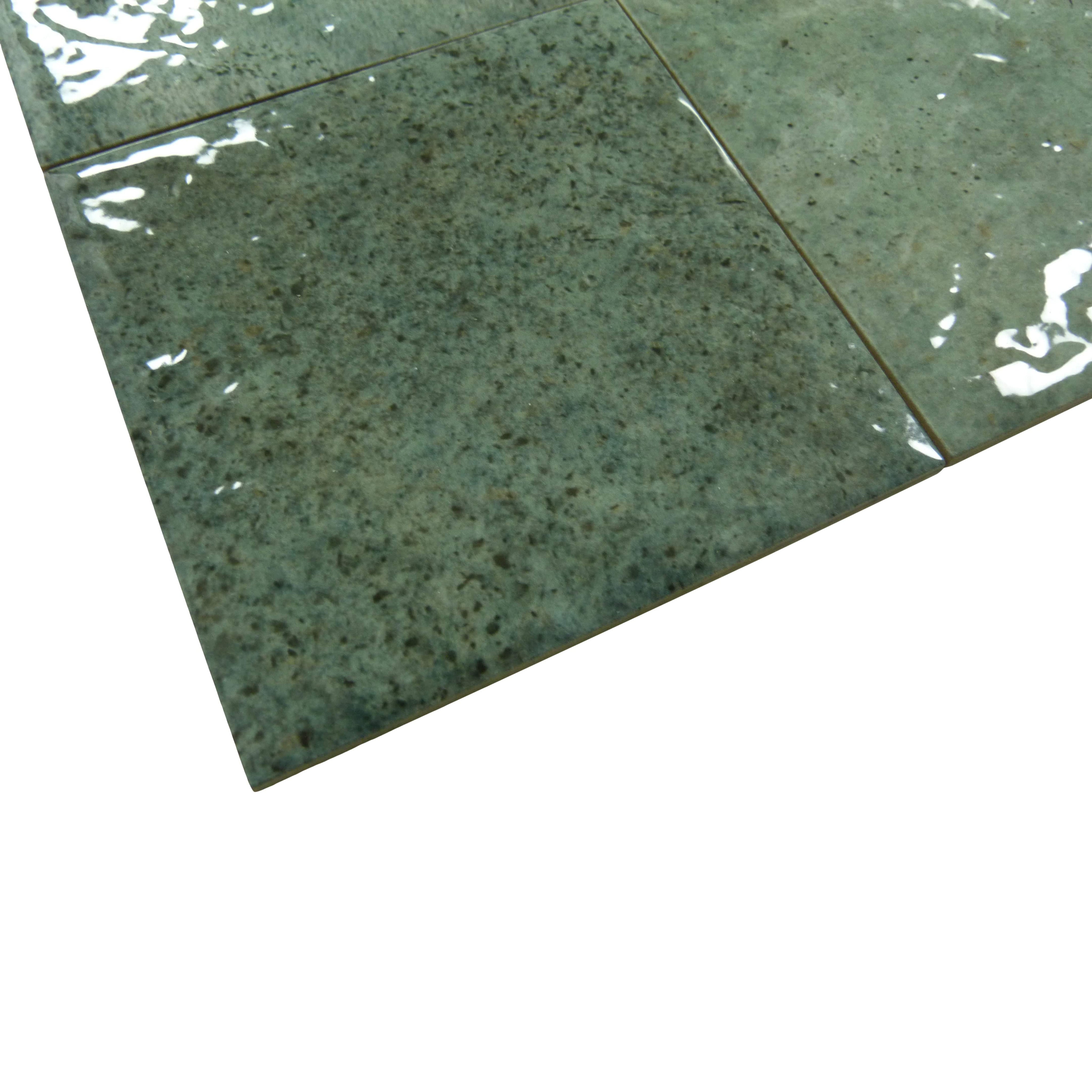 Bali Stone Green 6x6 Glossy Porcelain Tile | Oasis Tile