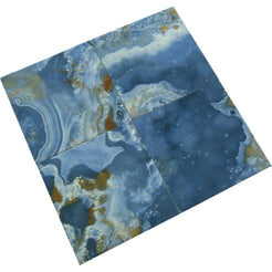 Cross Blue 6x6 Glossy Porcelain Tile | Oasis Tile