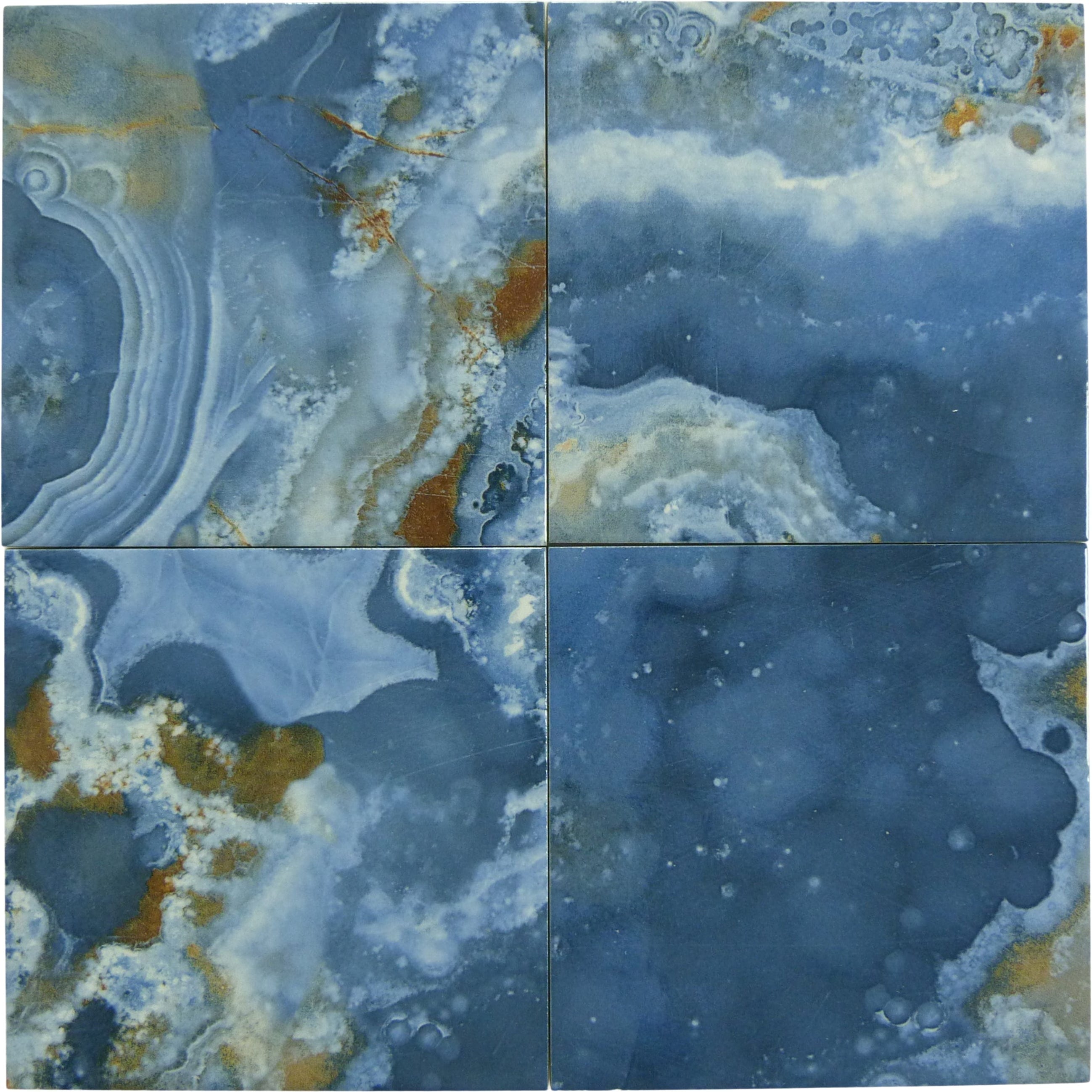 Cross Blue 6x6 Glossy Porcelain Tile | Oasis Tile