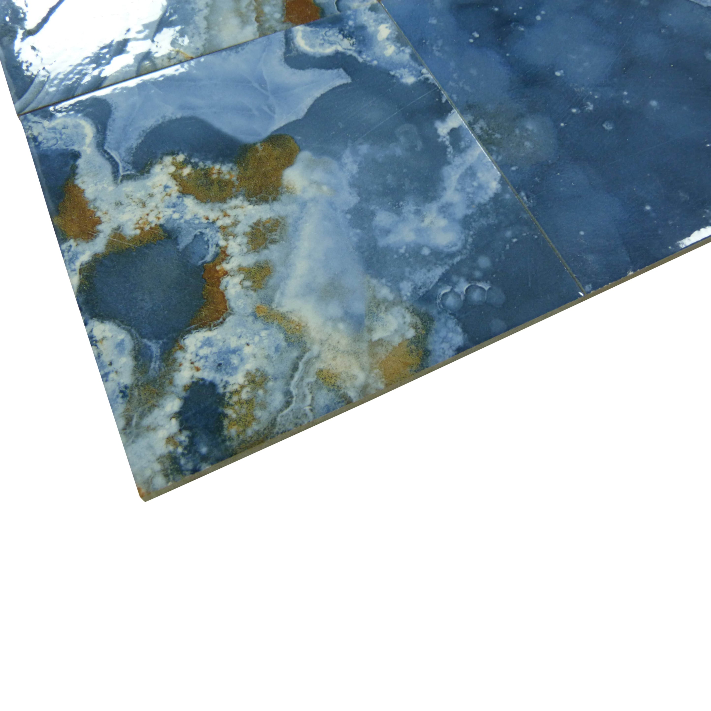 Cross Blue 6x6 Glossy Porcelain Tile | Oasis Tile