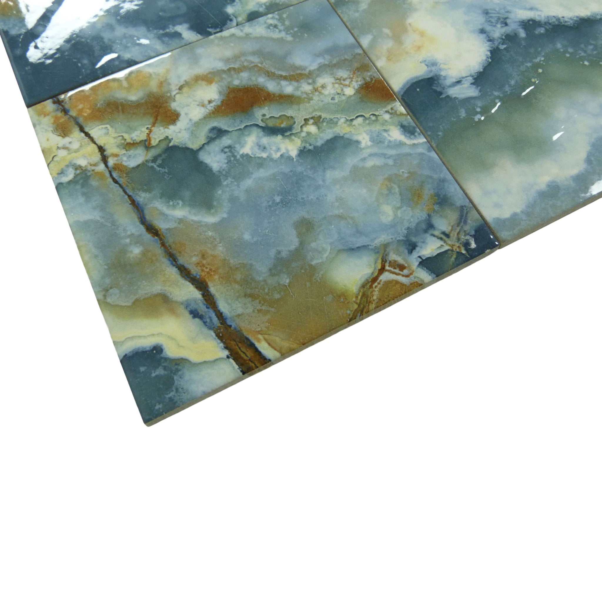 Cross Multicolor 6x6 Glossy Porcelain Tile | Oasis Tile