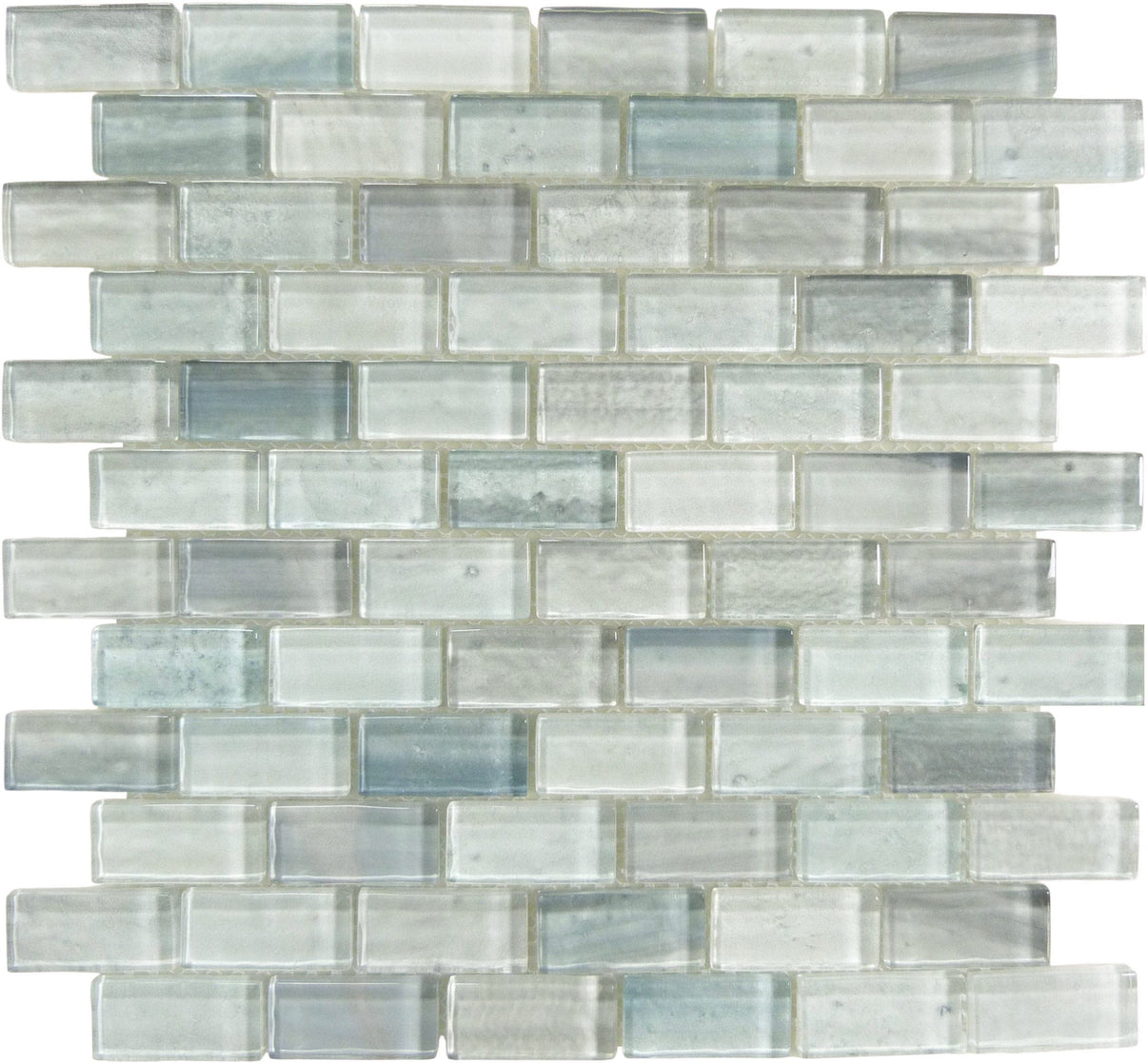 Gemstone Silver 1x2 Mosaic Glass Tile | Oasis Tile
