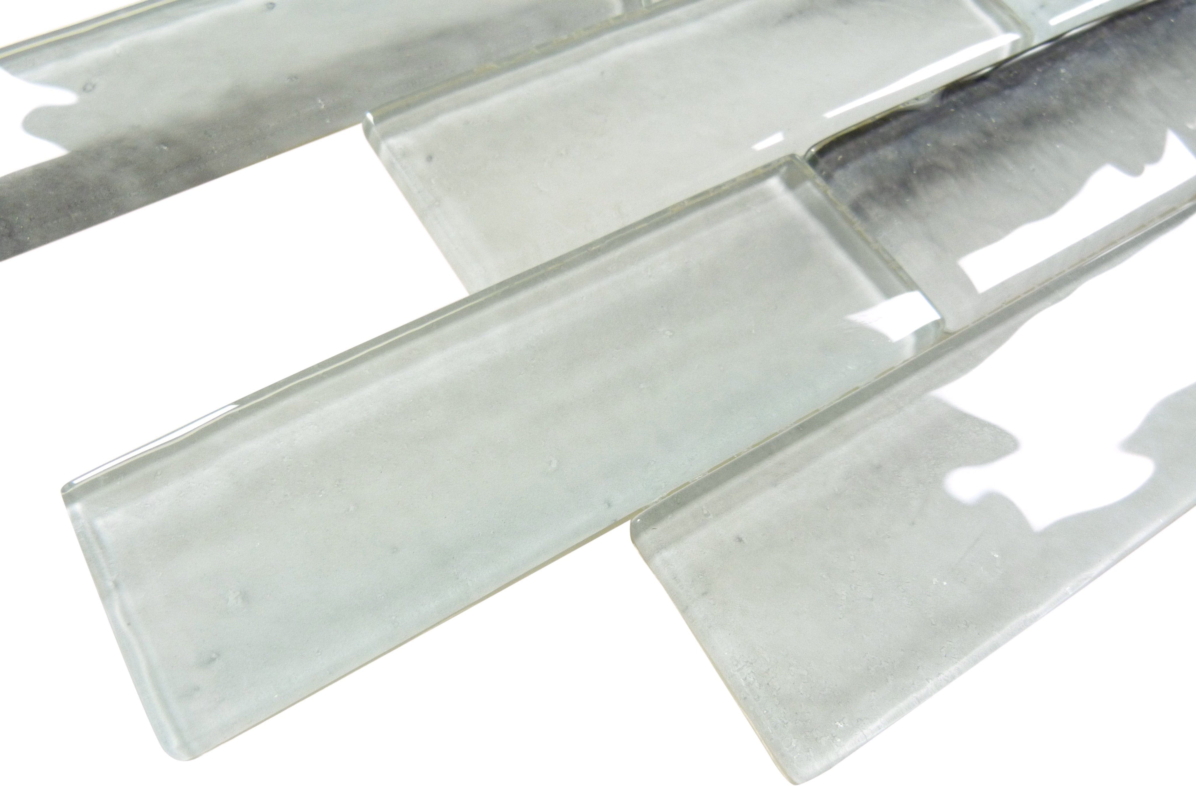 Gemstone Silver 2x6 Mosaic Glass Tile | Oasis Tile