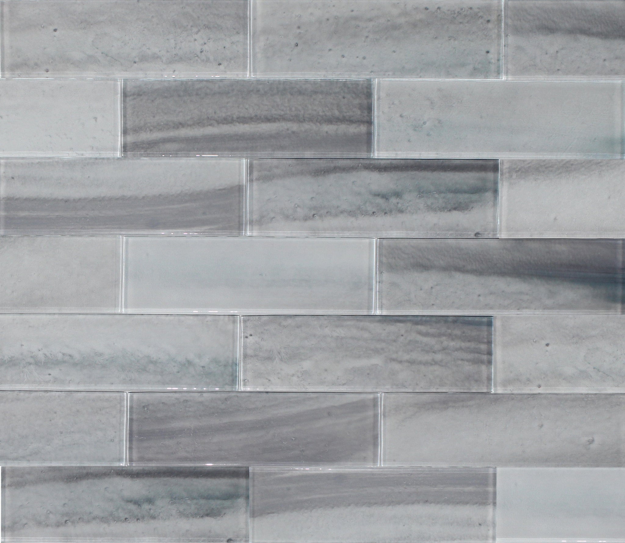 Gemstone Silver 3×9 Glass Field Tile | Oasis Tile