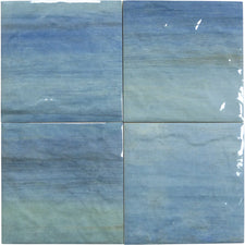 Java Blue 6x6 Glossy Porcelain Tile | Oasis Tile