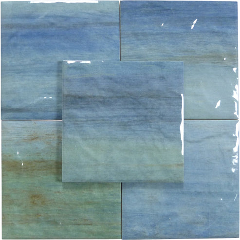 Java Blue 6x6 Glossy Porcelain Tile | Oasis Tile