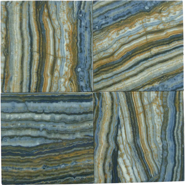 Onyx Blue 6x6 Glossy Porcelain Tile | Oasis Tile