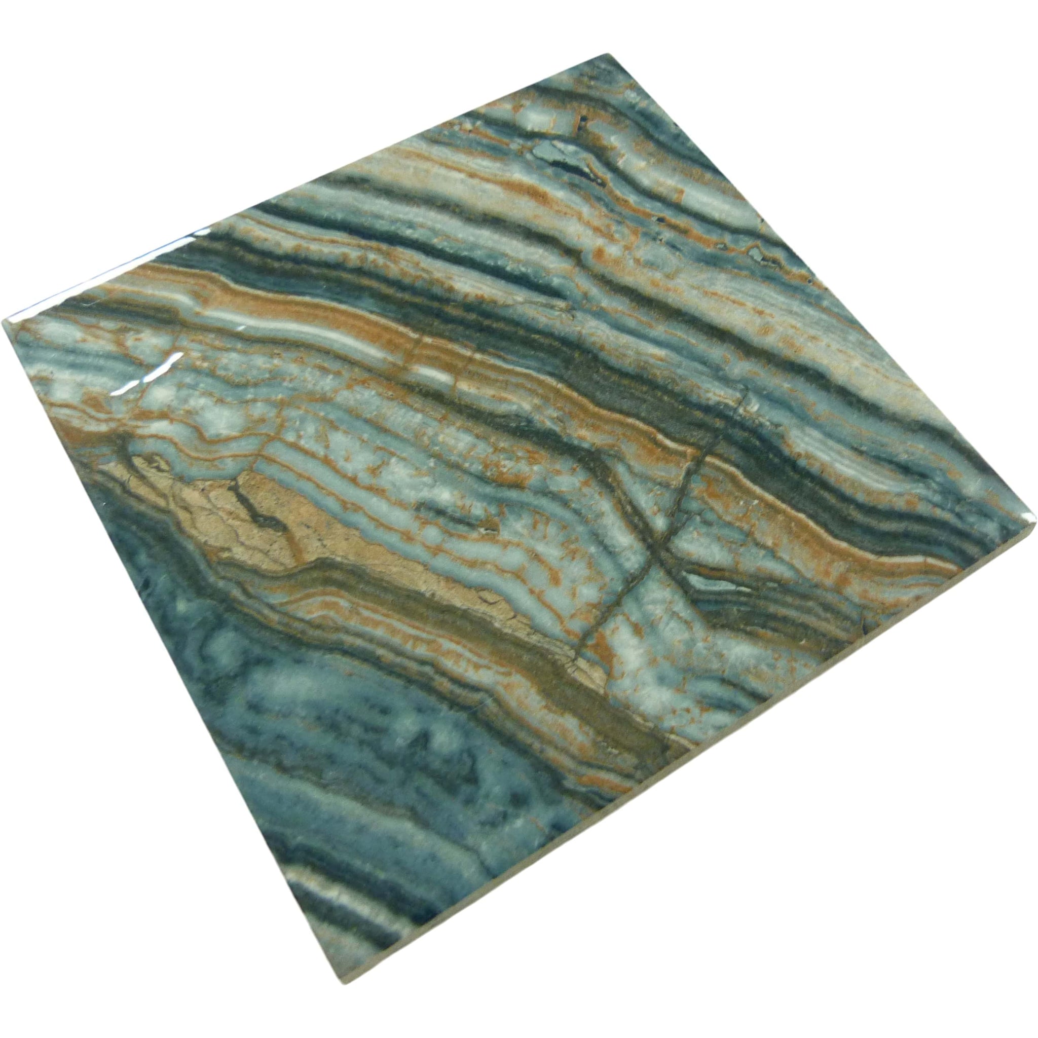Onyx Green 6x6 Glossy Porcelain Tile | Oasis Tile