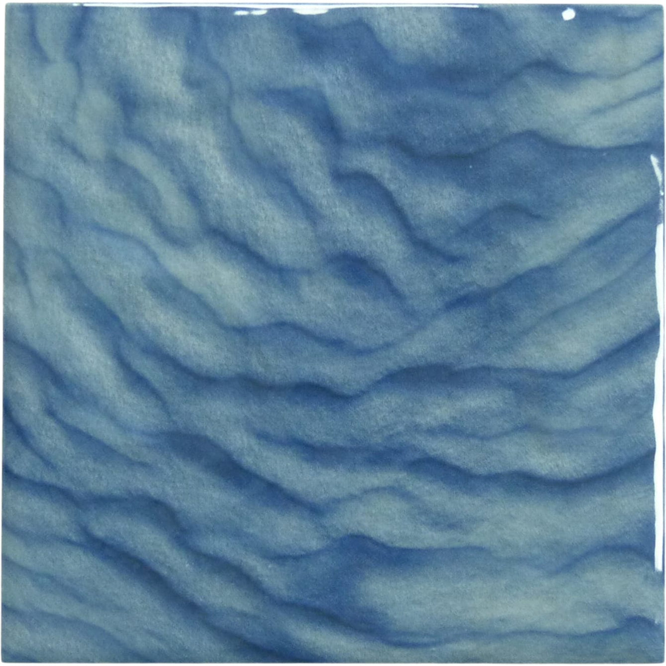 Samoa Blue 6x6 Glossy Porcelain Tile | Oasis Tile