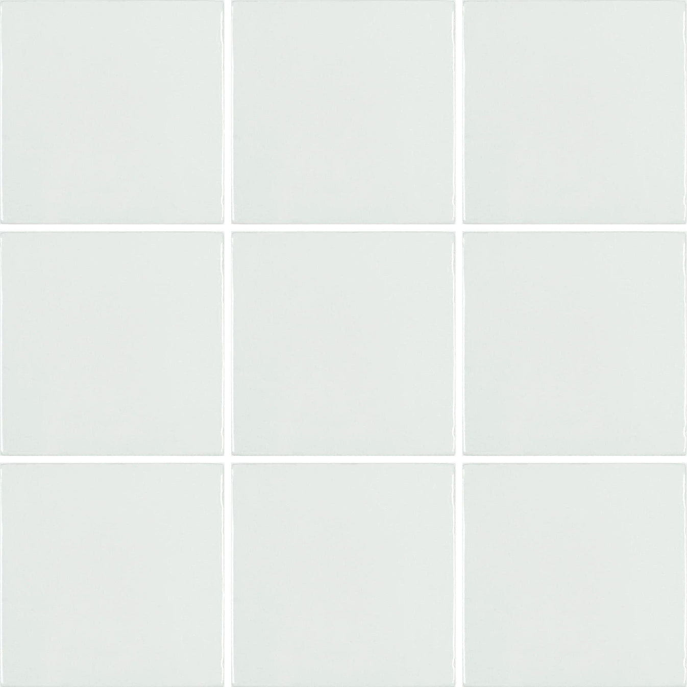 Sol Bianco 6×6 Glossy Porcelain Tile | Oasis Tile