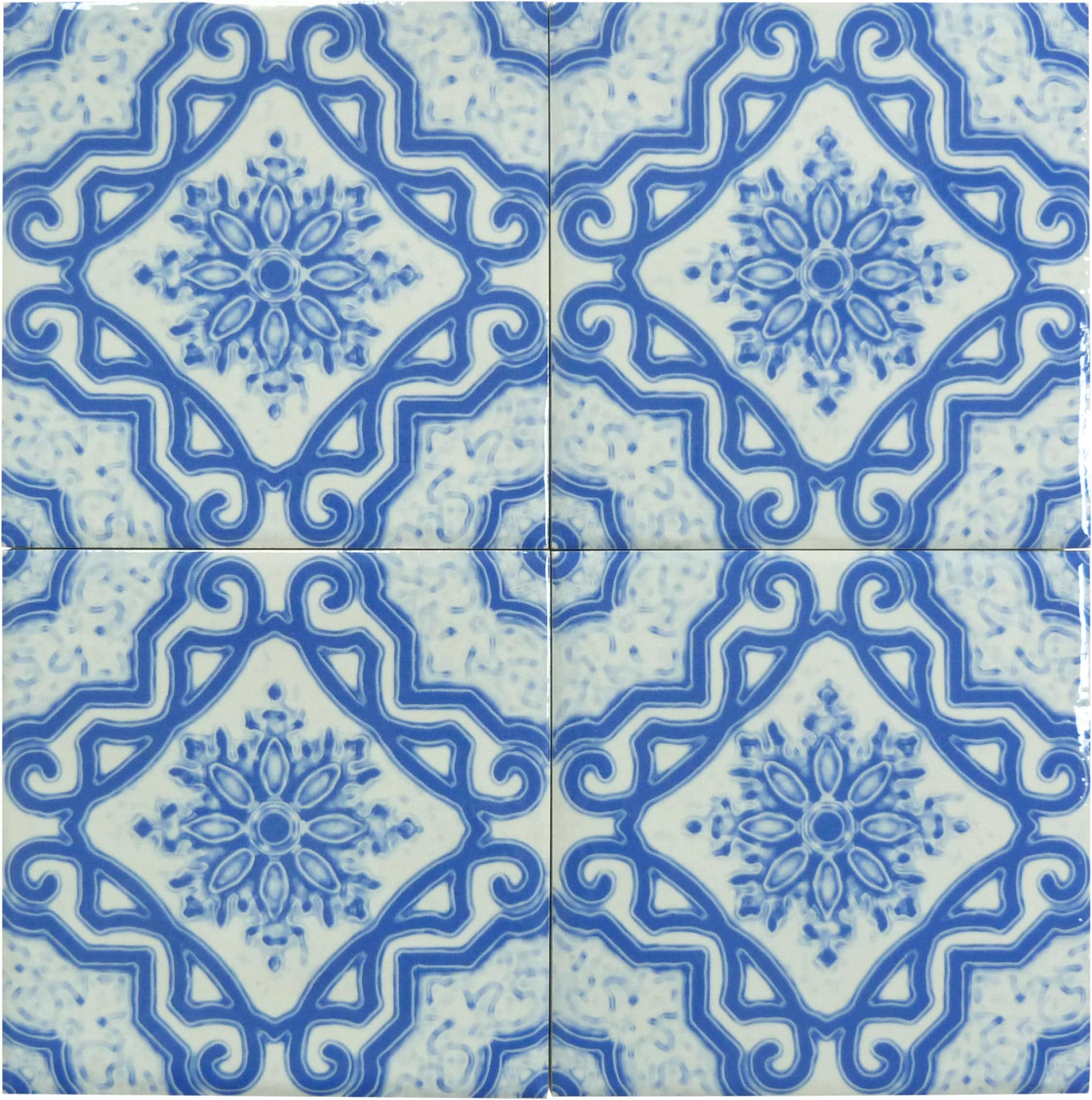Tesoro Maioliche Alaskan Blue 6x6 Glossy Porcelain Tile | Oasis Tile