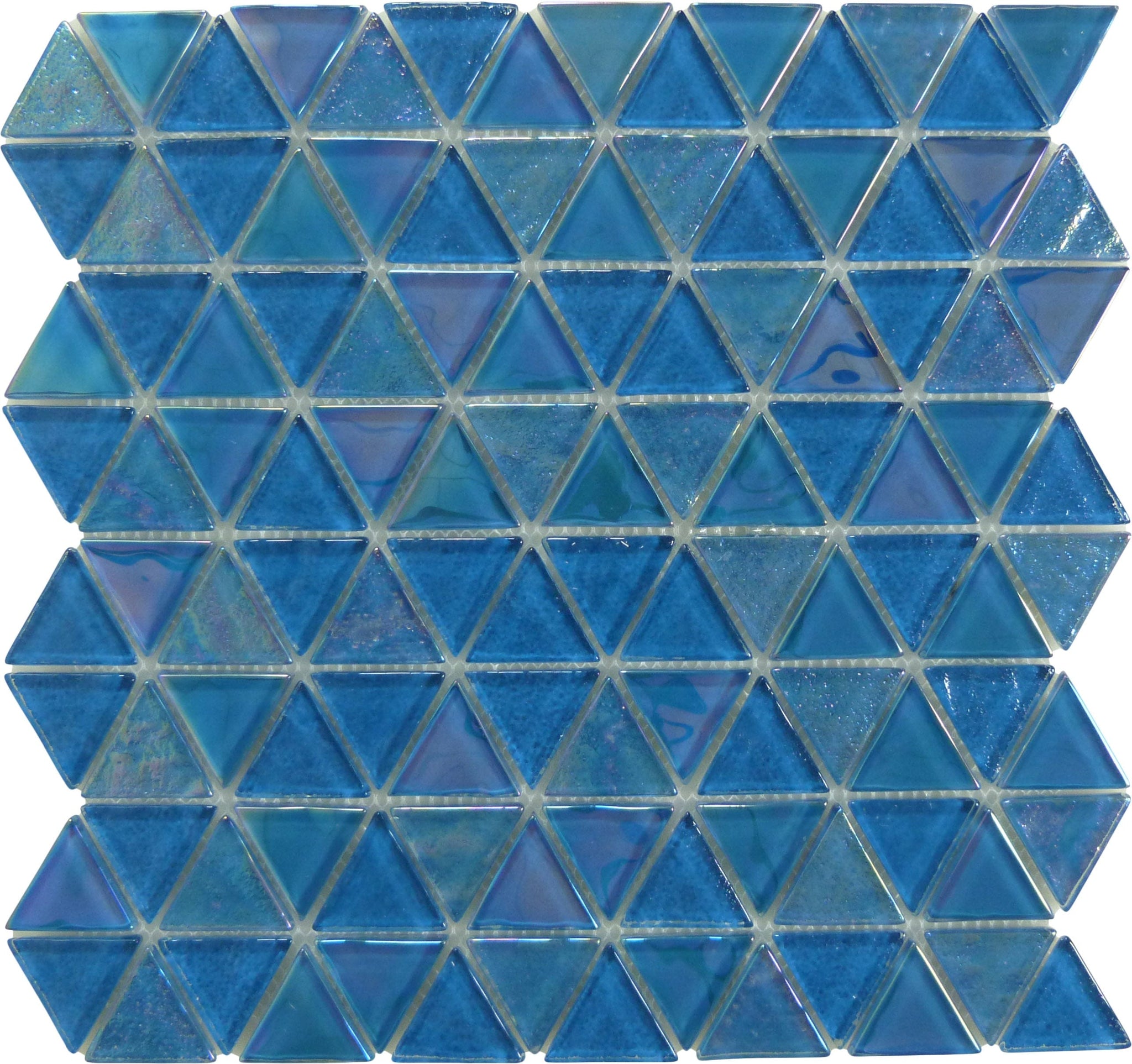 White glass waterline swimming pool tiles