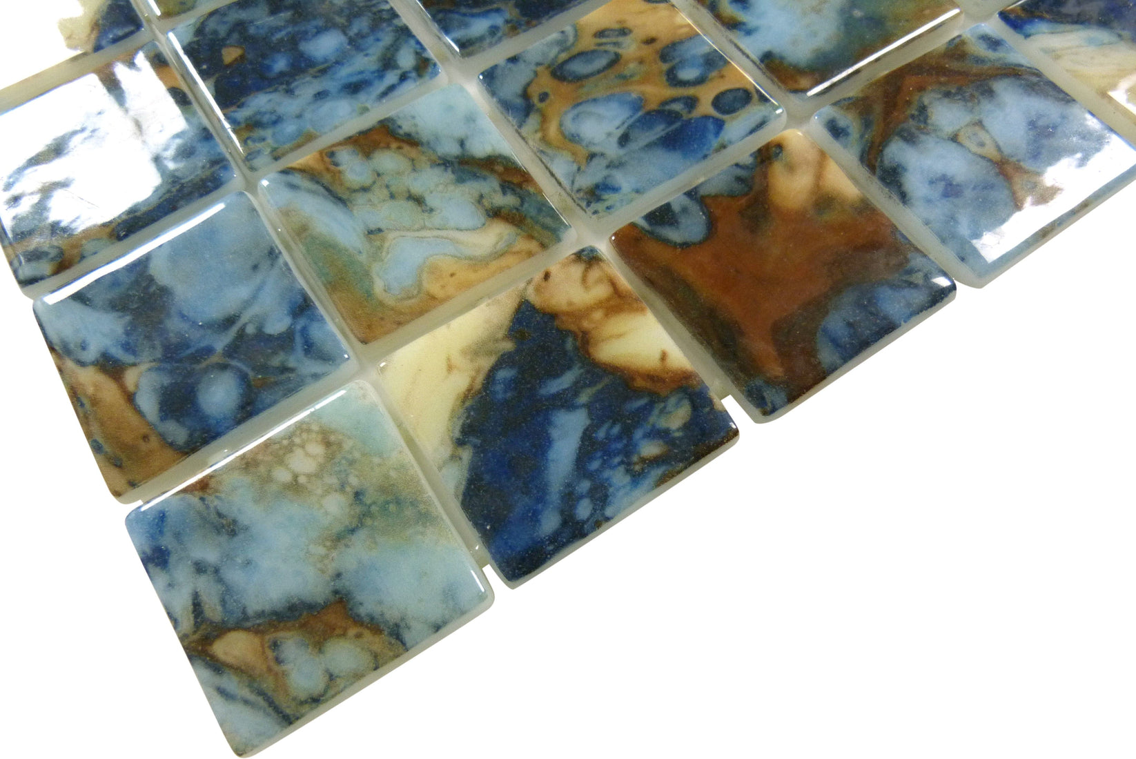 Vanguard Print 2x2 Glossy Glass Tile | Oasis Tile