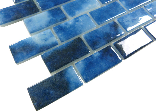 Vanguard Sena 1x2 Glossy Glass Tile | Oasis Tile