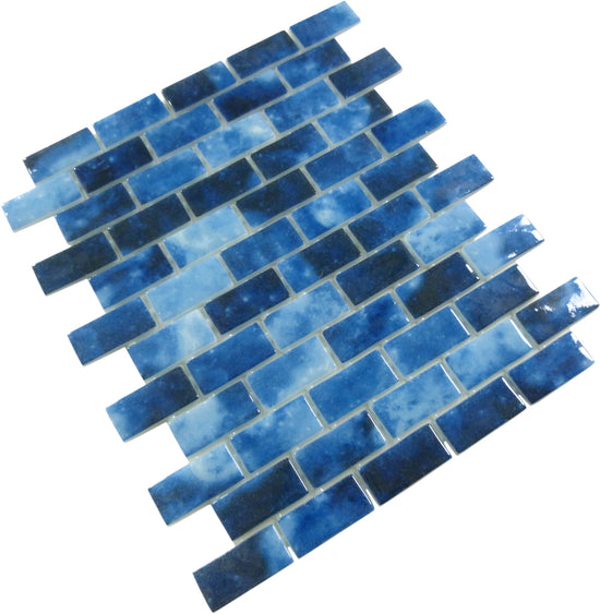 Vanguard Sena 1x2 Glossy Glass Tile | Oasis Tile