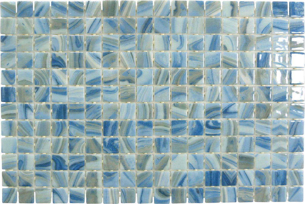 Vanguard Tourmaline 1x1 Glossy Glass Tile | Oasis Tile