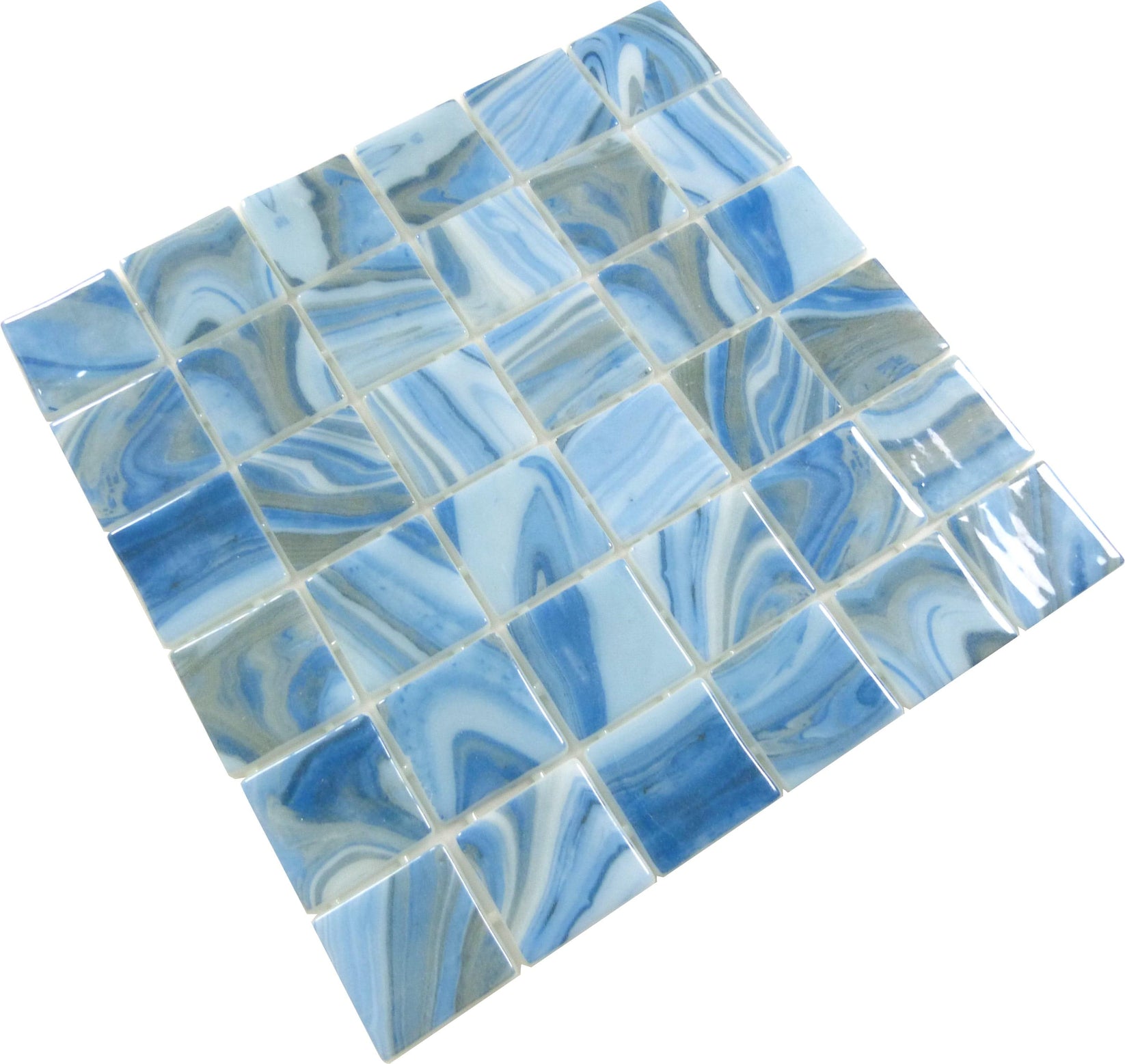 Vanguard Tourmaline 2x2 Glossy Glass Tile | Oasis Tile