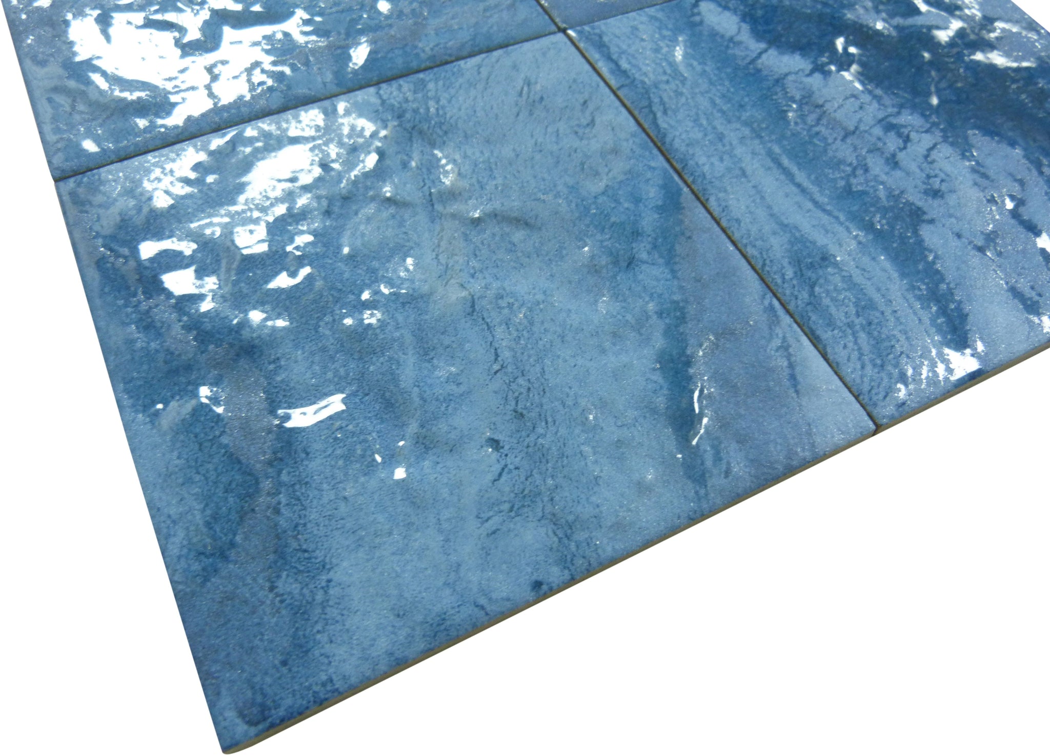 Artic Blue 6x6 Glossy Porcelain Tile | Oasis Tile