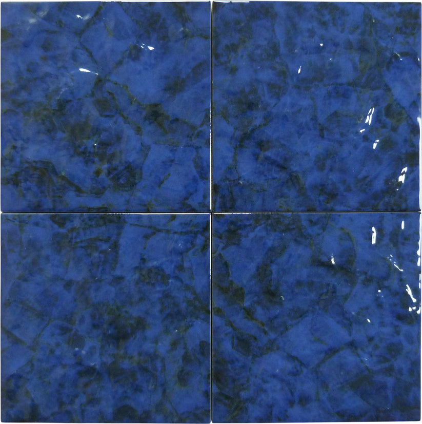 Reef Relief Cobalto Blue 6x6 Glossy Porcelain Tile | Oasis Tile