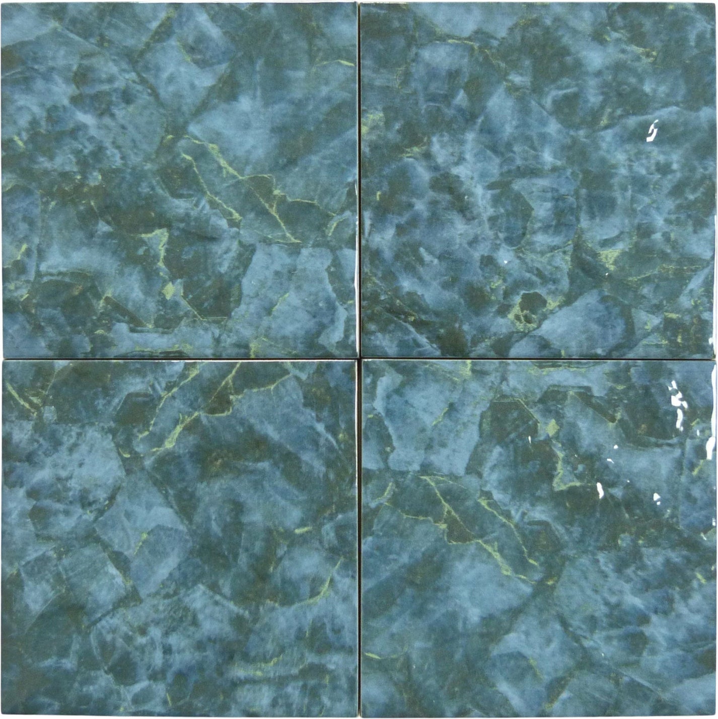 Reef Relief Indigo Blue 6x6 Glossy Porcelain Tile | Oasis Tile