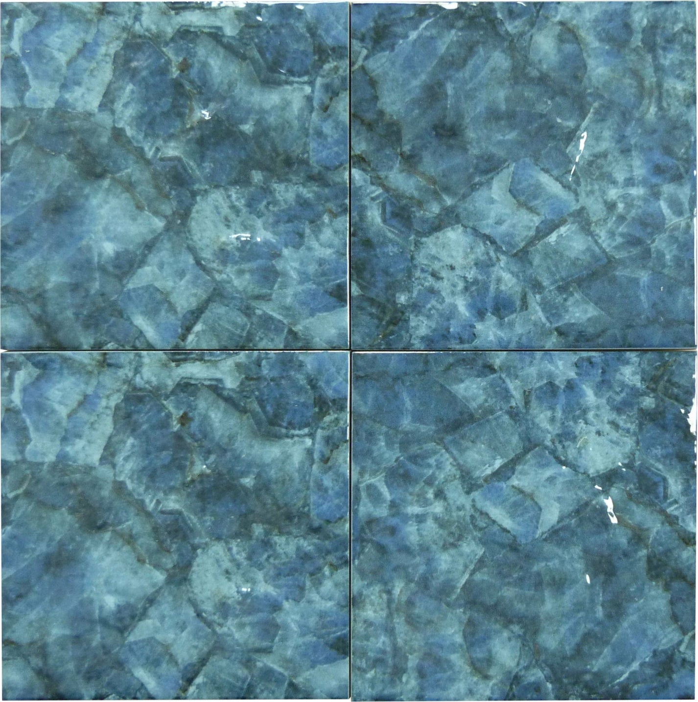 Reef Relief Marino Blue 6x6 Glossy Porcelain Tile | Oasis Tile