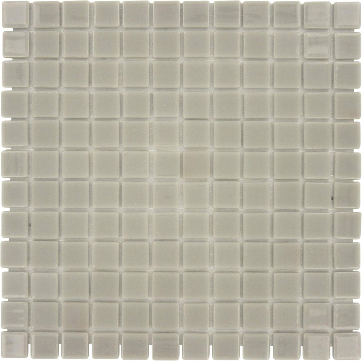 Buy Clear Grey 1"x1'' Glossy Glass Tile Online