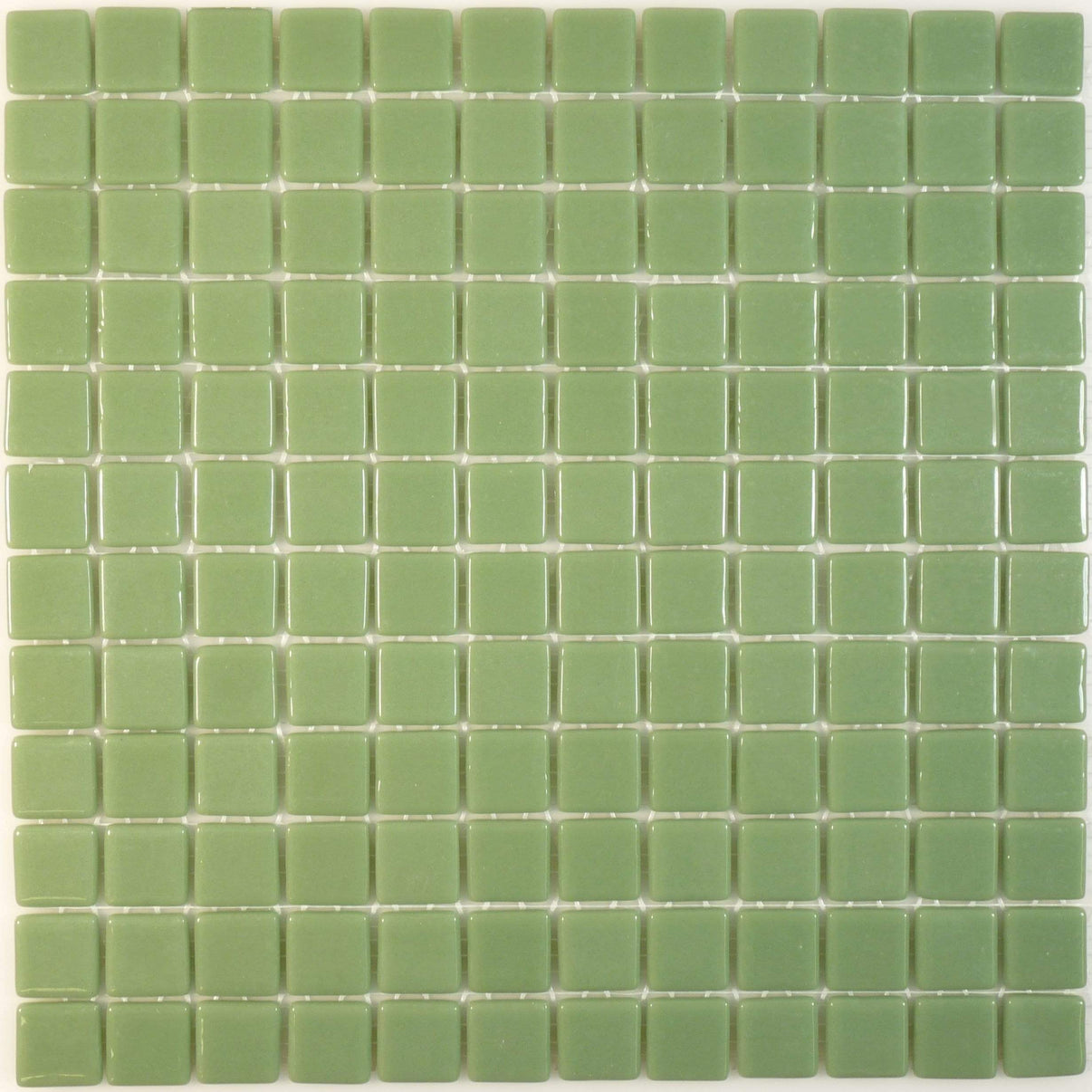 Light Green 1x1 Glass Glossy Tile | Light Green Tile | Oasis