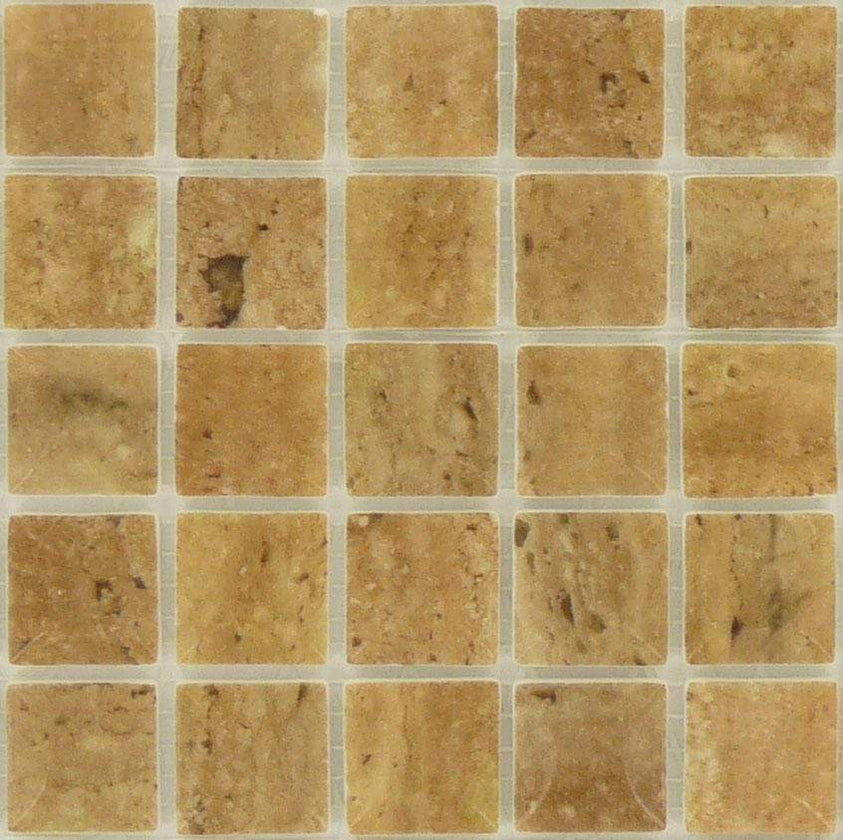 Edna Travertine Mosaic Tile | Travertine Glass Tile