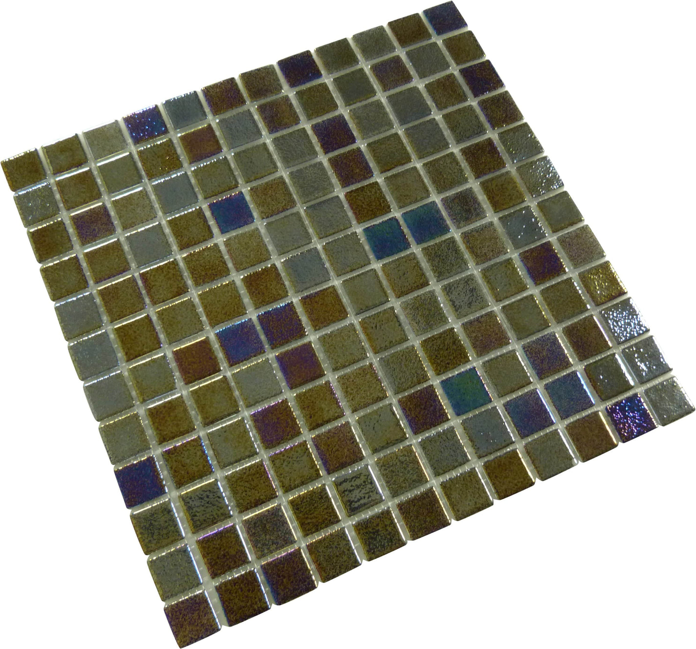 Vidrepur Shell Deep Purple 1" x 1" Glossy & Iridescent Glass Tile 093556M