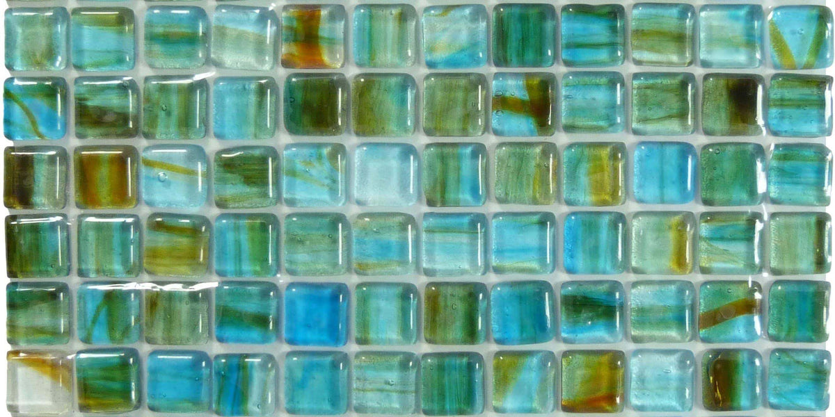 Buy Turquoise Blue Glossy Glass Tile Online At Oasis Tile