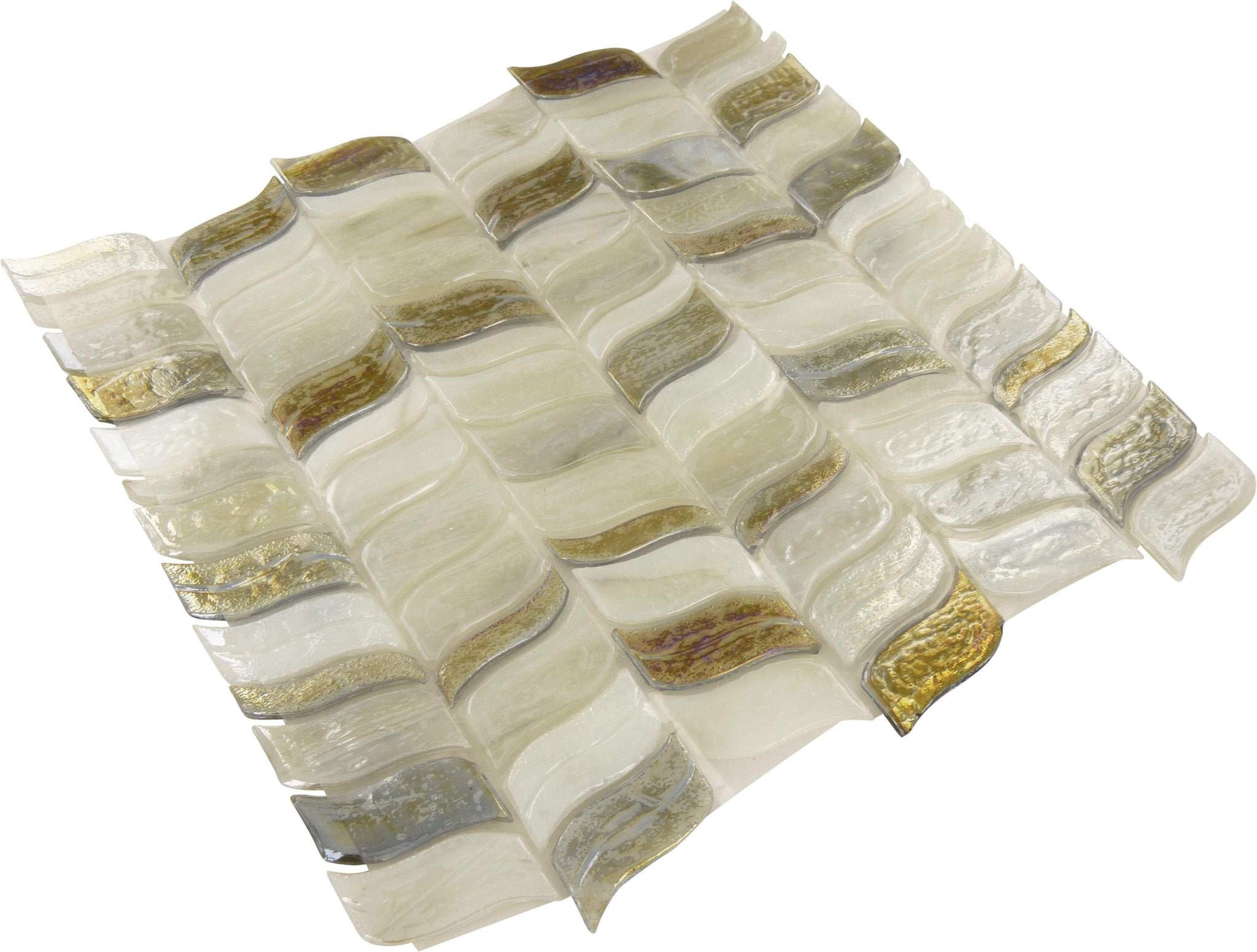 Hirsch Glass Seceret Garden 1" x 2" Brown Glossy and Iridescent Glass ...