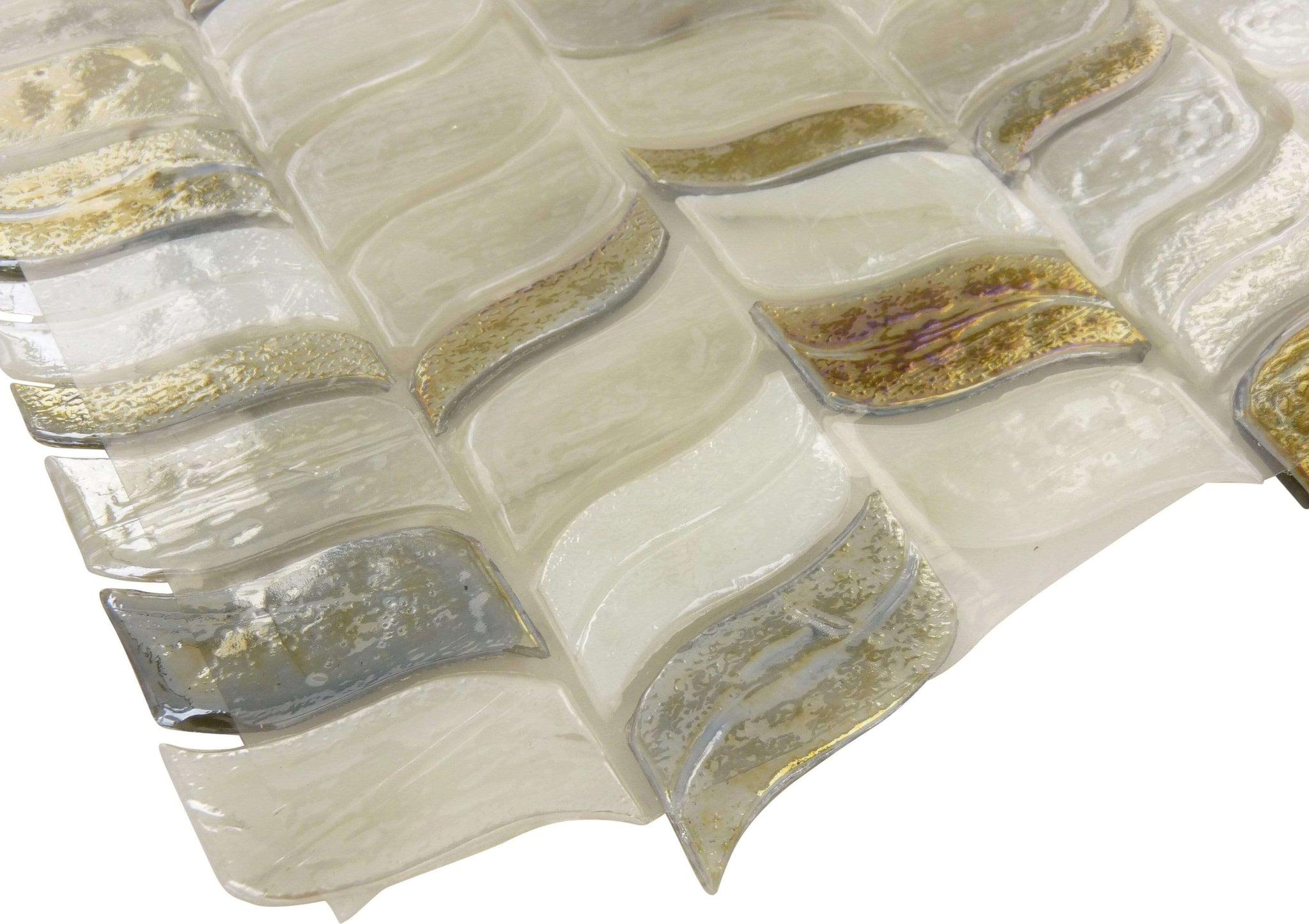 Hirsch Glass Seceret Garden 1" x 2" Brown Glossy and Iridescent Glass ...