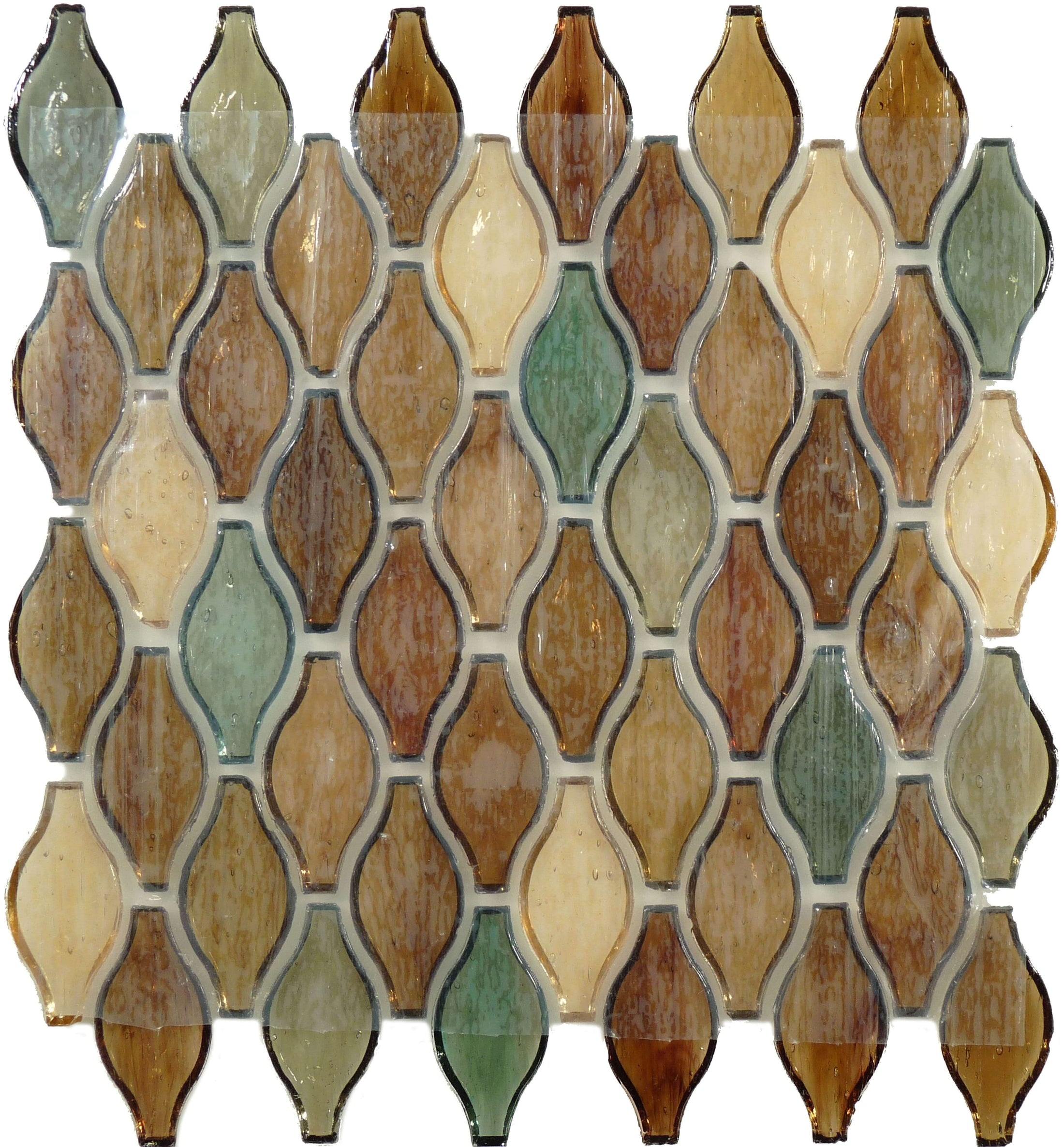 Hirsch Unique Shapes Brown Glass Unique Shapes Tile Glossy XM0004