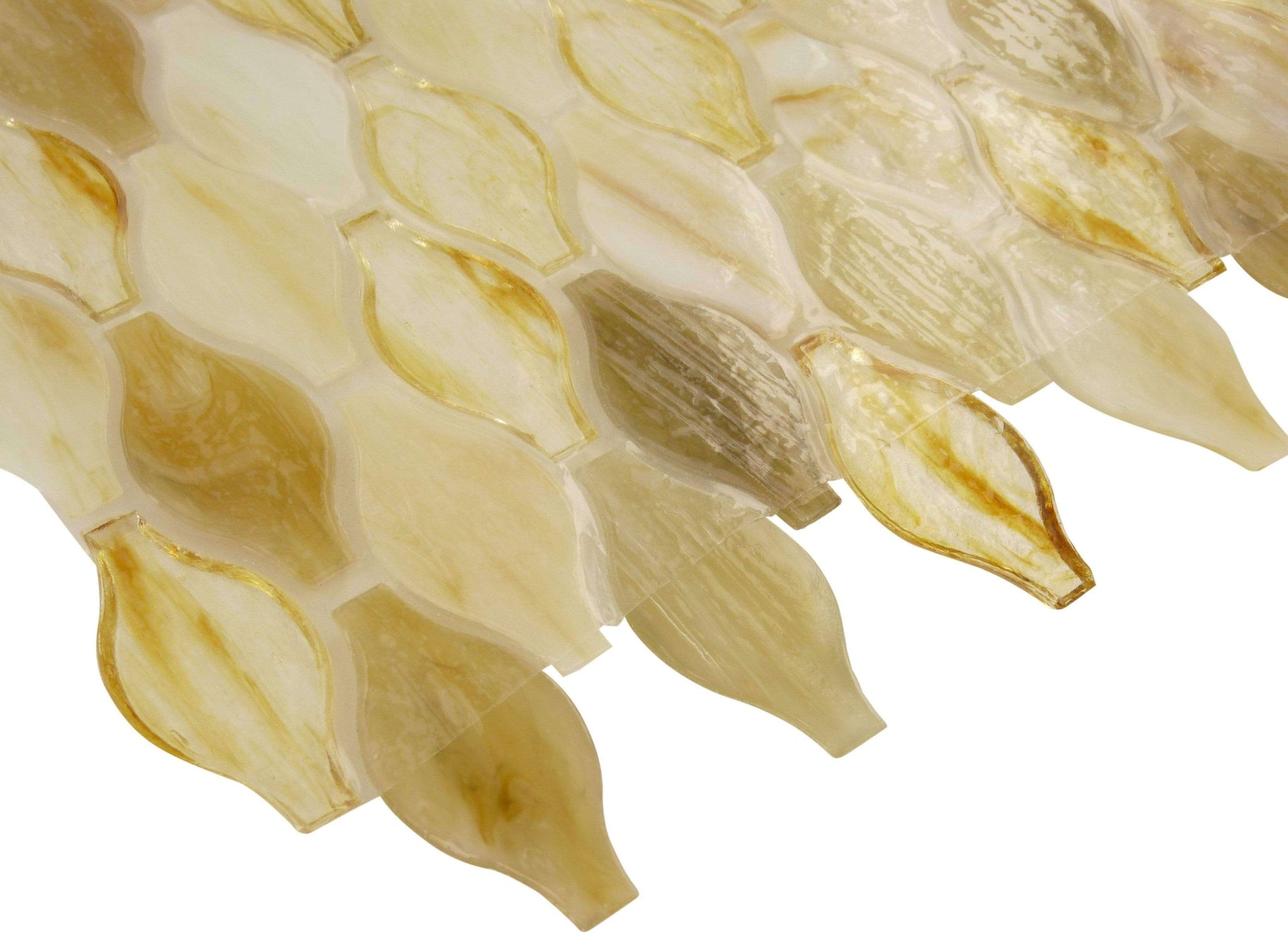 Hirsch Unique Shapes Cream Beige Glass Unique Shapes Tile Glossy XCM221