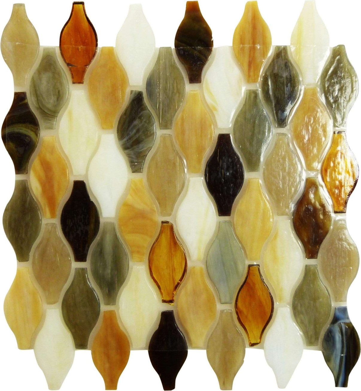 Hirsch Unique Shapes Green Glass Unique Shapes Tile Glossy XCM220