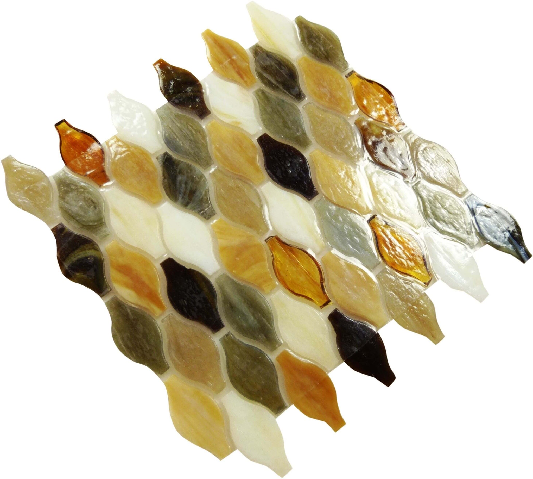Hirsch Unique Shapes Green Glass Unique Shapes Tile Glossy XCM220