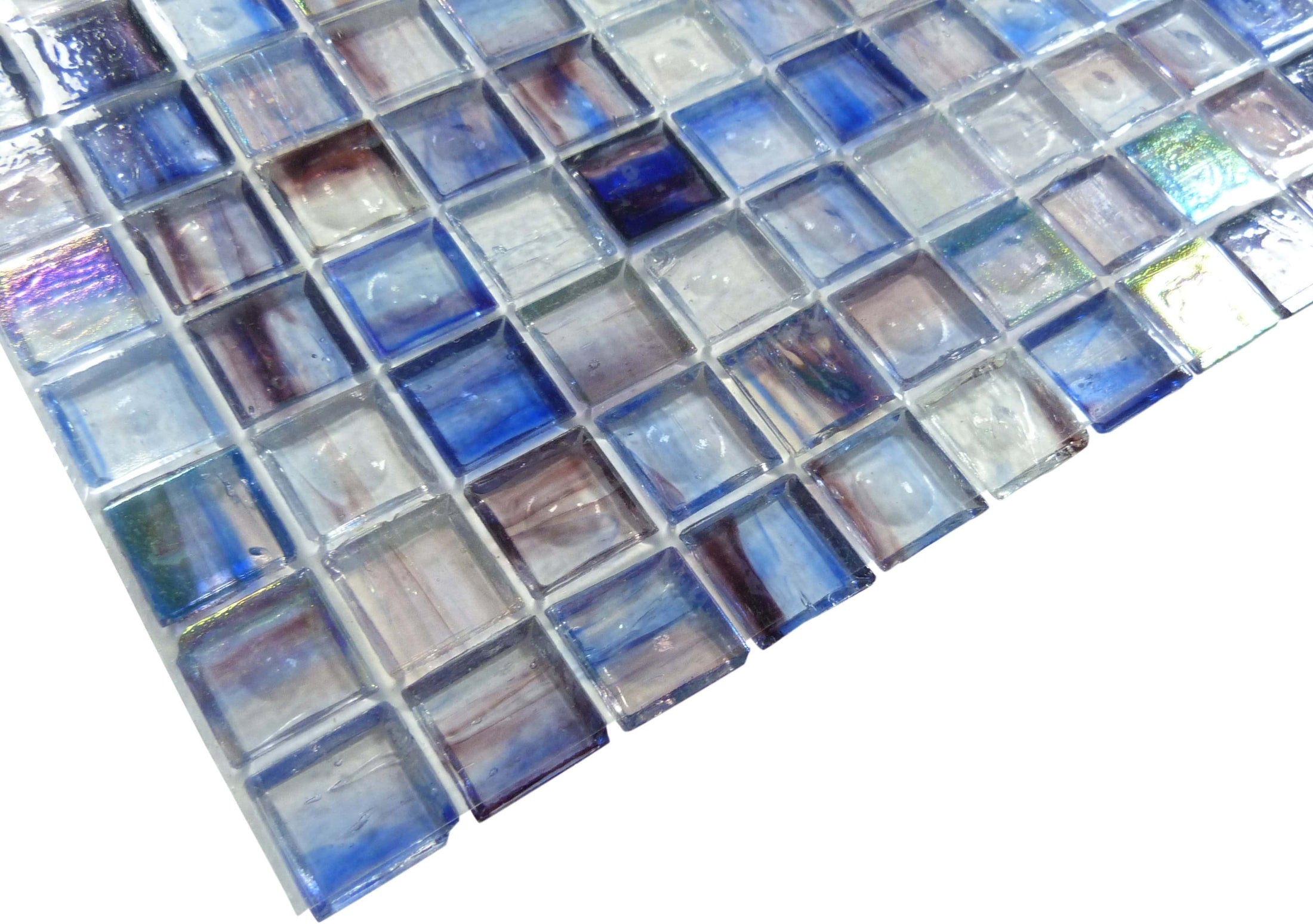 Iridescent Tile Backsplash | Multi-Color Glass Tile