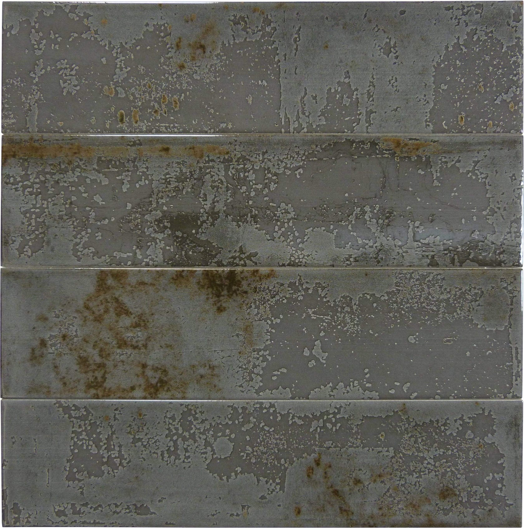 Night Armor Grey 4x16 Ceramic Glossy Subway Tile