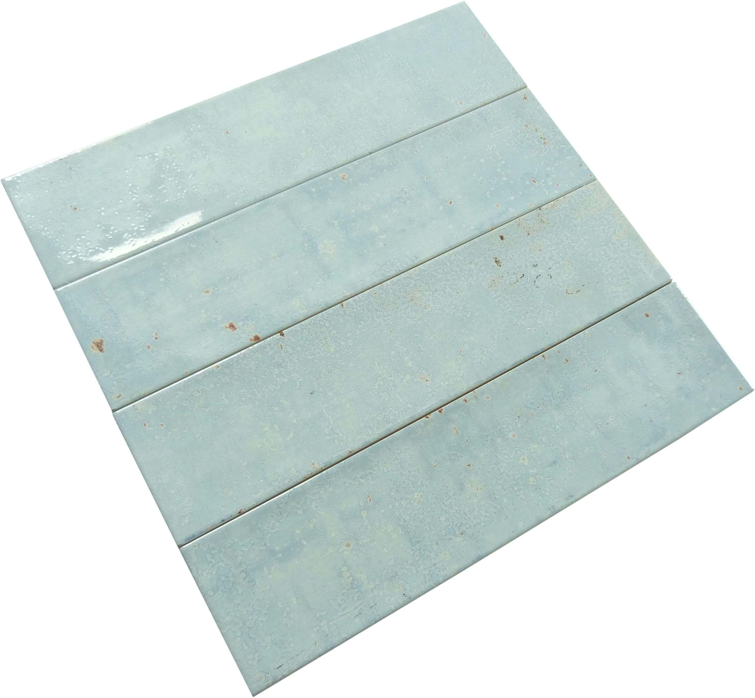 Light Sea Foam Aqua 4x16 Ceramic Glossy Subway Tile