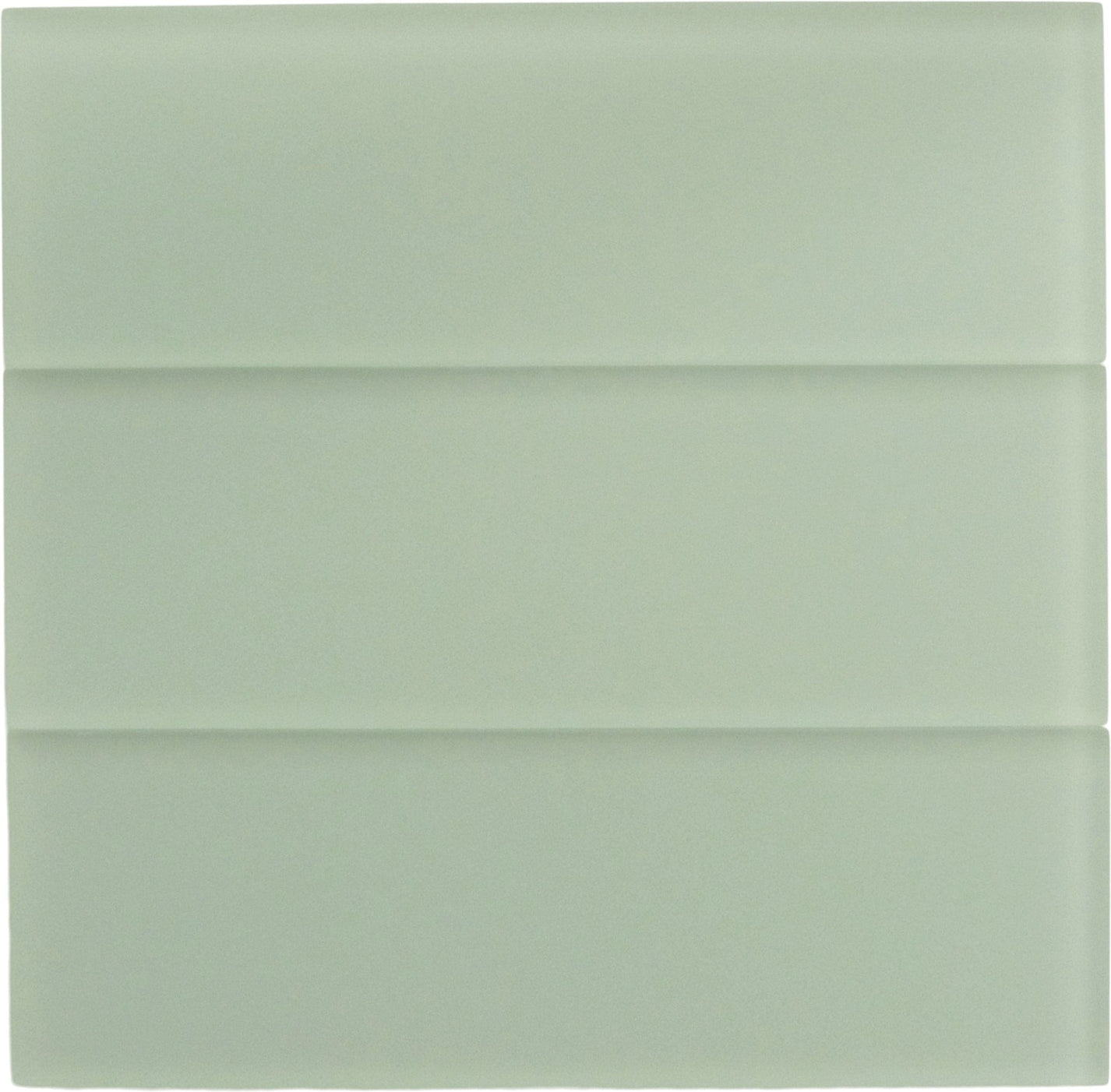 4'' x 12'' Green Glass Subway Tile Frosted C02