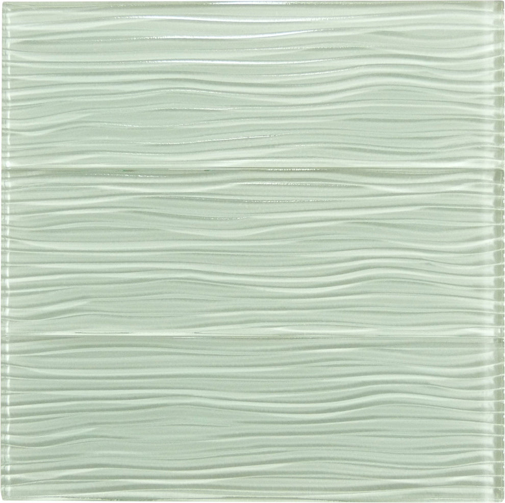 4'' x 12'' Green Glass Subway Tile Glossy C01-W