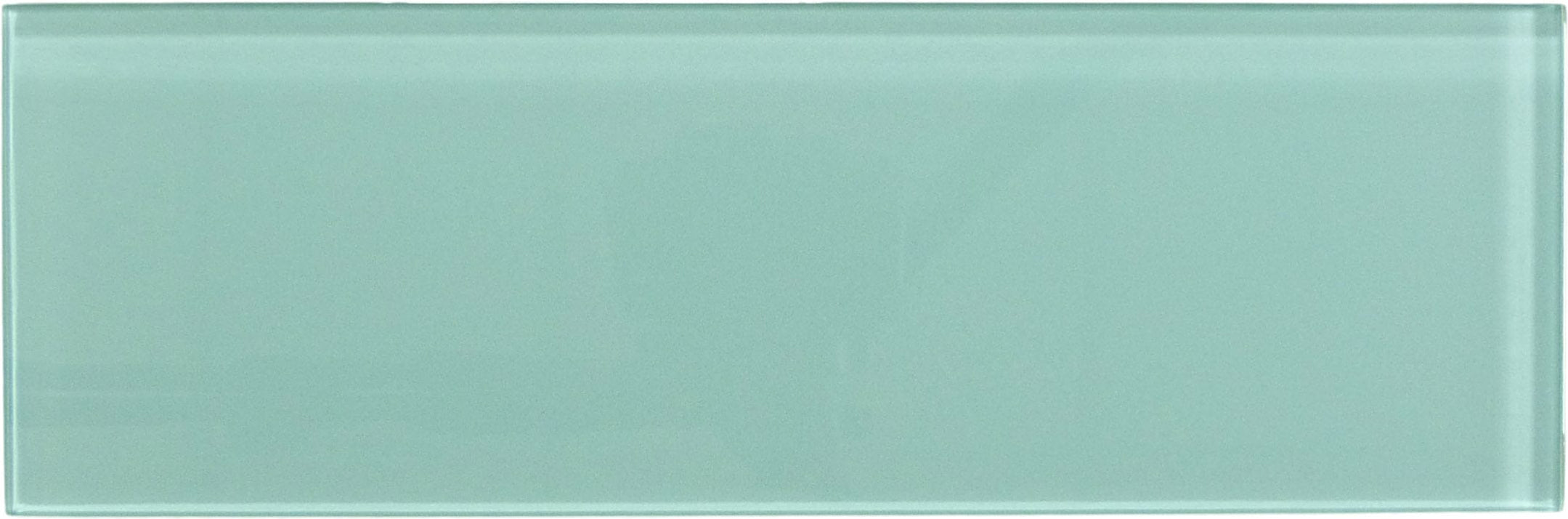 4'' x 12'' Green Glass Subway Tile Glossy C08