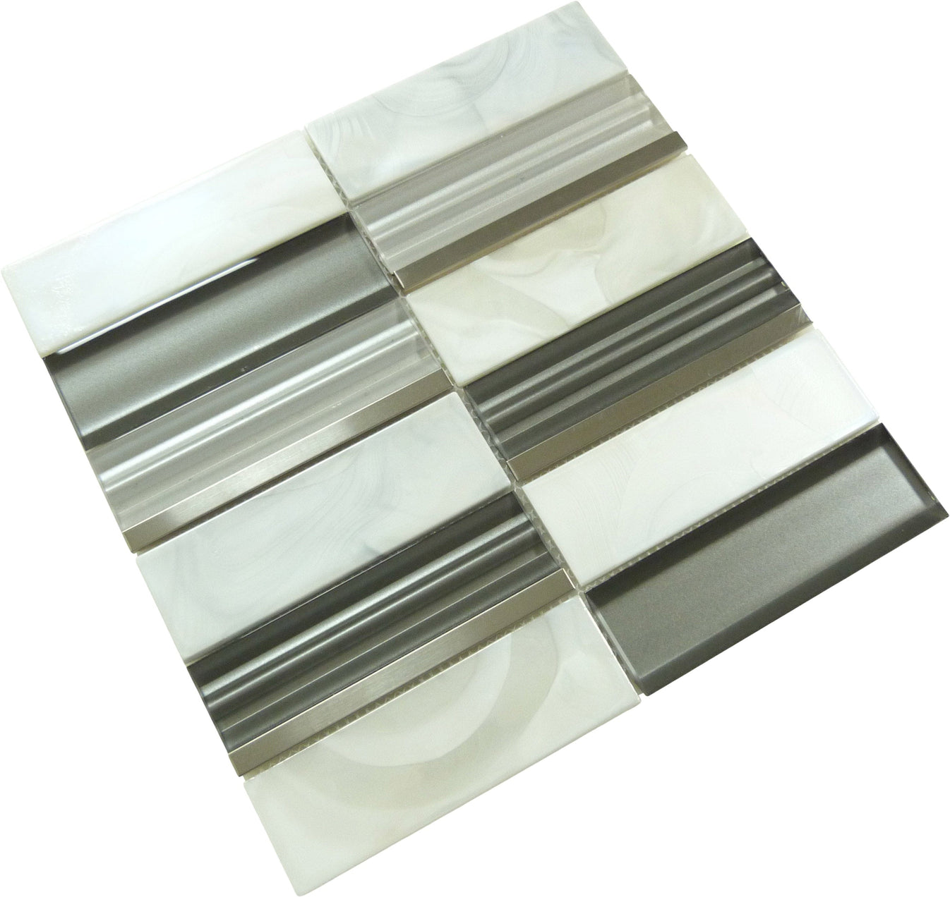 Art Studio Rifkin Classic Brown Glass and Metal Tile ASD3405