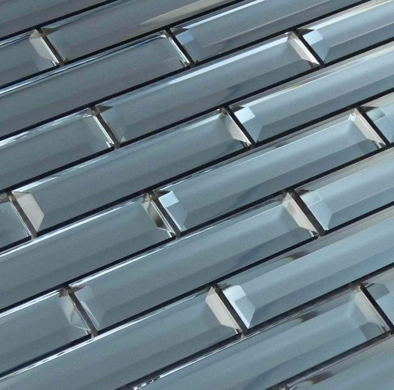 Blue Frosted & Polished Mirror Tile: MQS368 | Shop Oasis